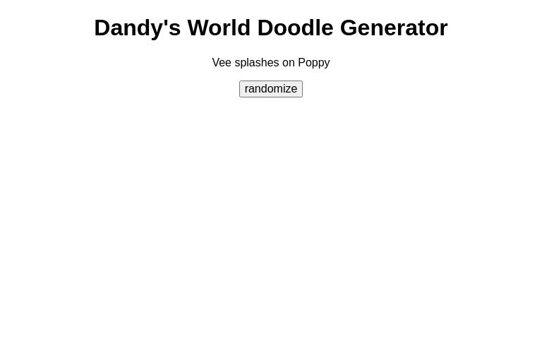 Dandy's World Doodle Generator
