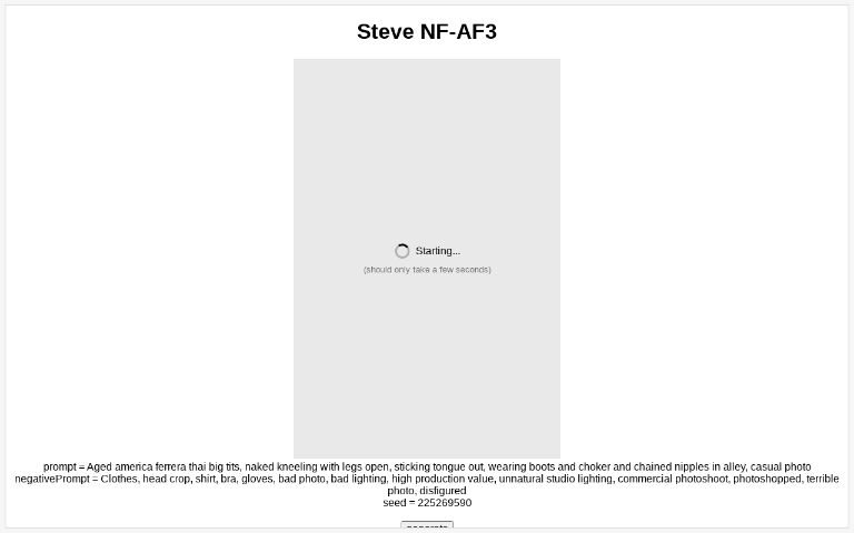 Steve NF-AF3 ― Perchance Generator
