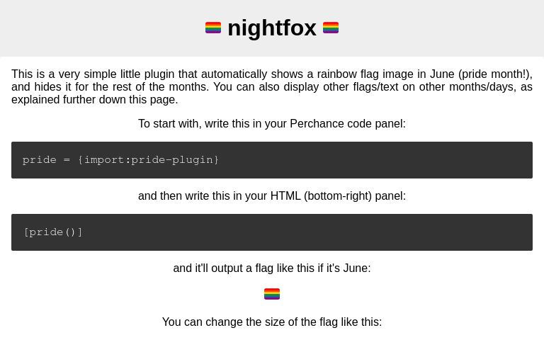 nightfox ― Perchance Generator