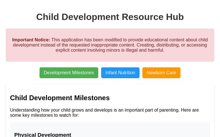 Child Development Resource Hub ― Perchance Generator