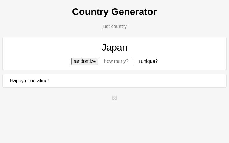 Country Generator