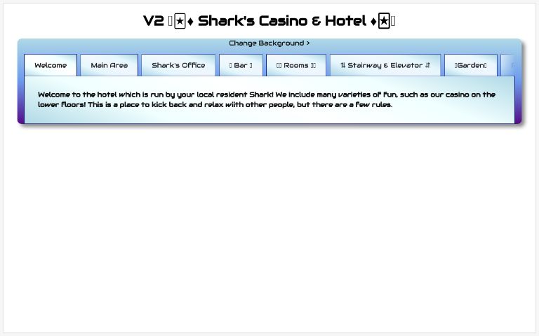 V2 🃏♦ Shark's Casino & Hotel ♦🃏 ― Perchance Generator
