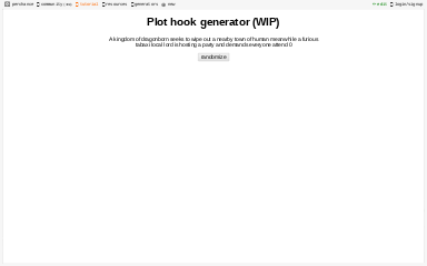 Plot hook generator (WIP)