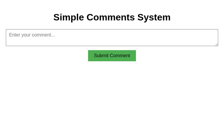 Simple Comments System ― Perchance Generator