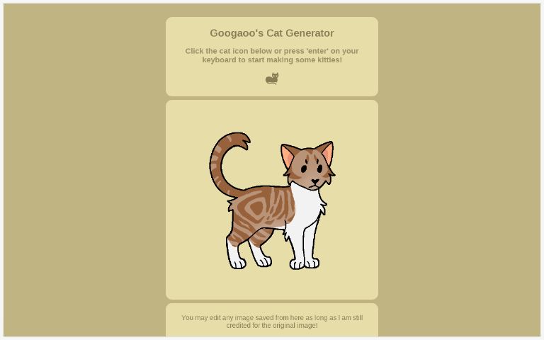 Googaoo Cat Generator