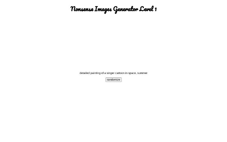 Nonsense Images Generator Level 1