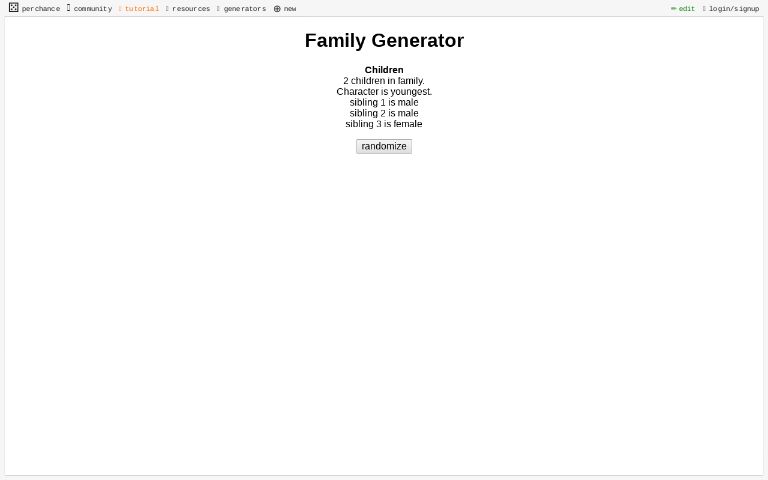 Family Generator