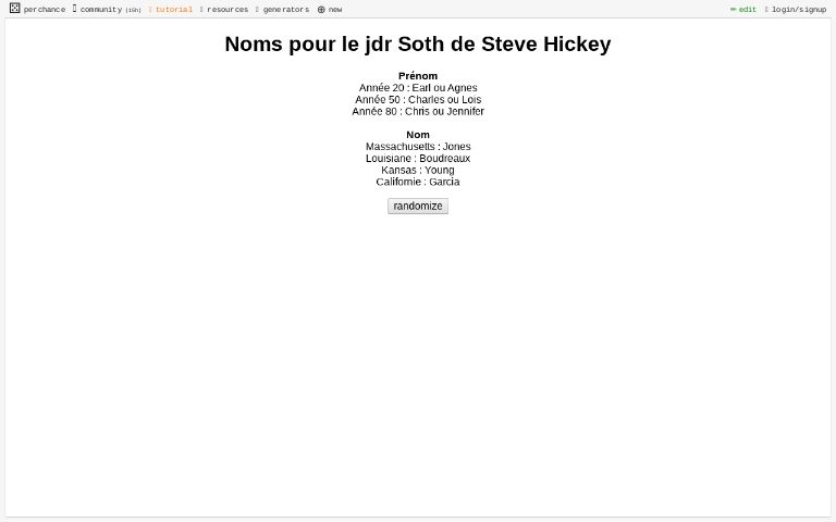 Noms pour le jdr Soth de Steve Hickey ― Perchance Generator