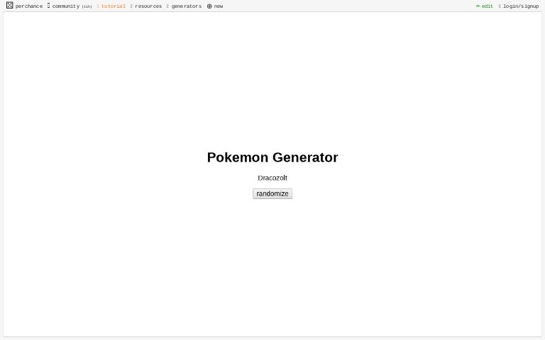 Pokemon Generator