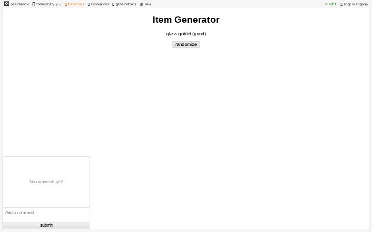 Item Generator