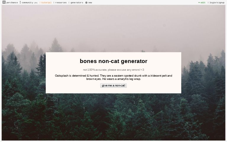 bones non-cat generator