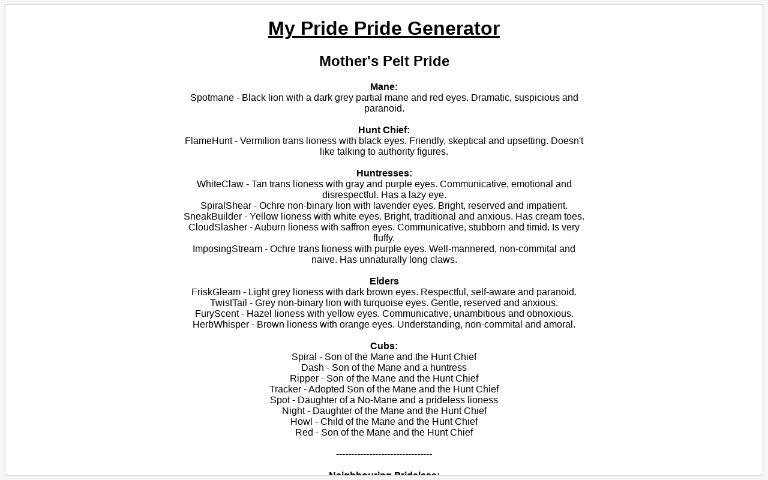 My Pride Pride Generator