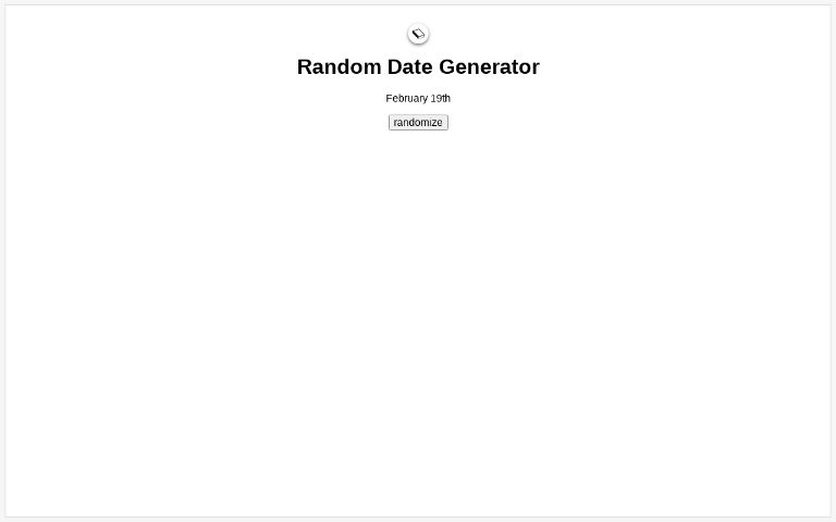 Random Date Generator