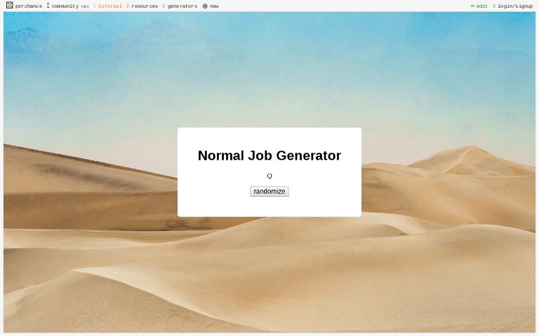 Normal Job Generator