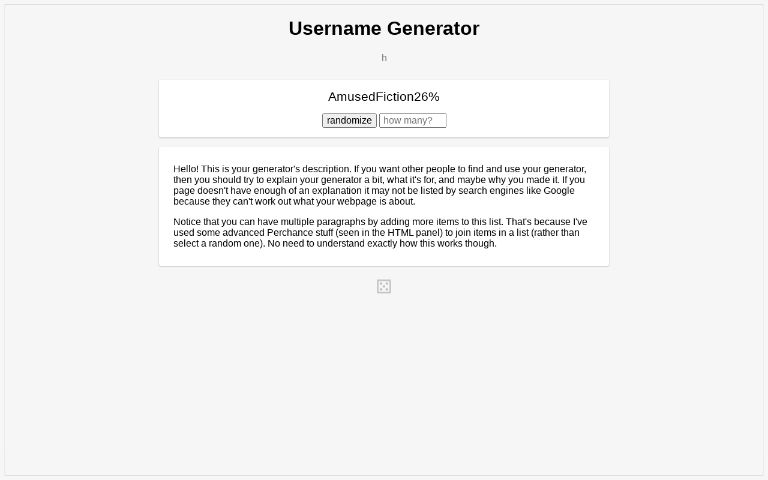 Username Generator