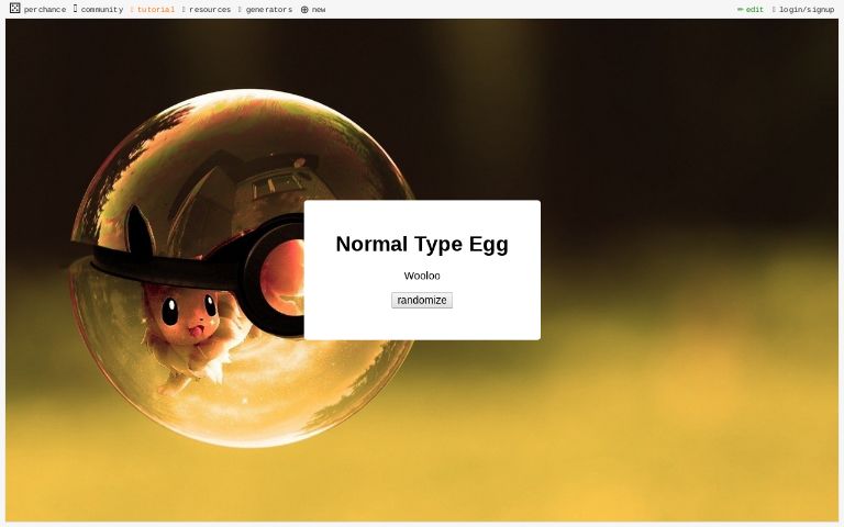 Normal Type Egg ― Perchance Generator