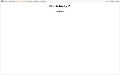 Not Actually Pi ― Perchance Generator