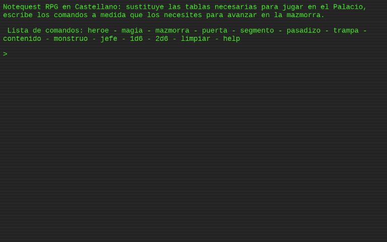 Generador Notequest RPG en Castellano