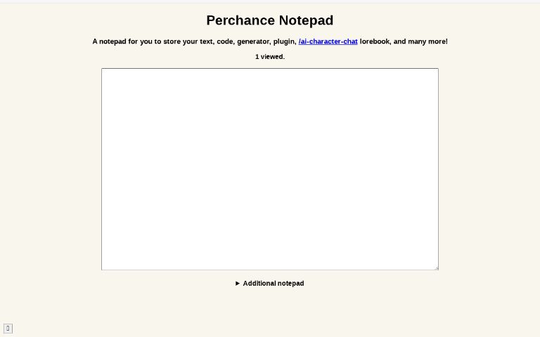 notesaug20204 ― Perchance Generator