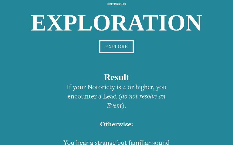 EXPLORATION ― Perchance Generator