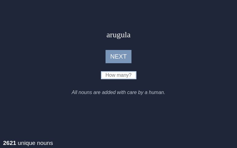 Noun Generator