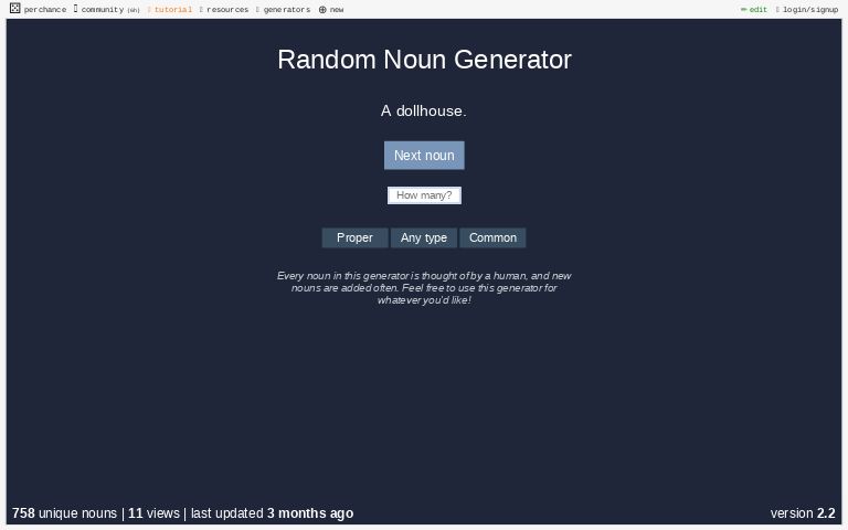 Noun Generator