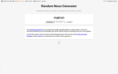 Random Noun Generator