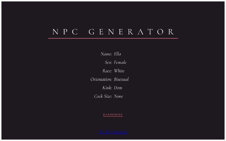 NPC Generatator