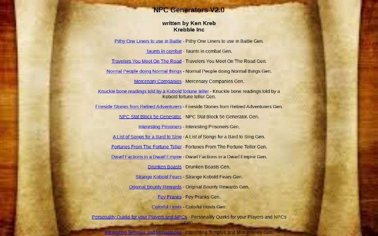 NPC Generators V2.0