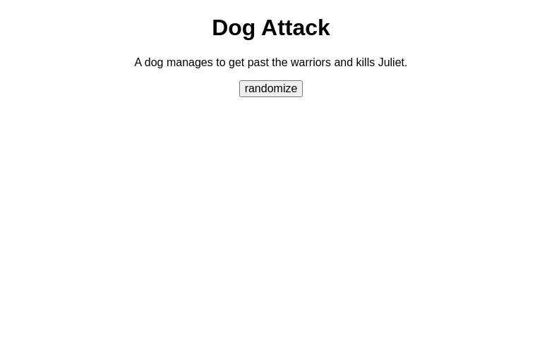 Dog Attack ― Perchance Generator