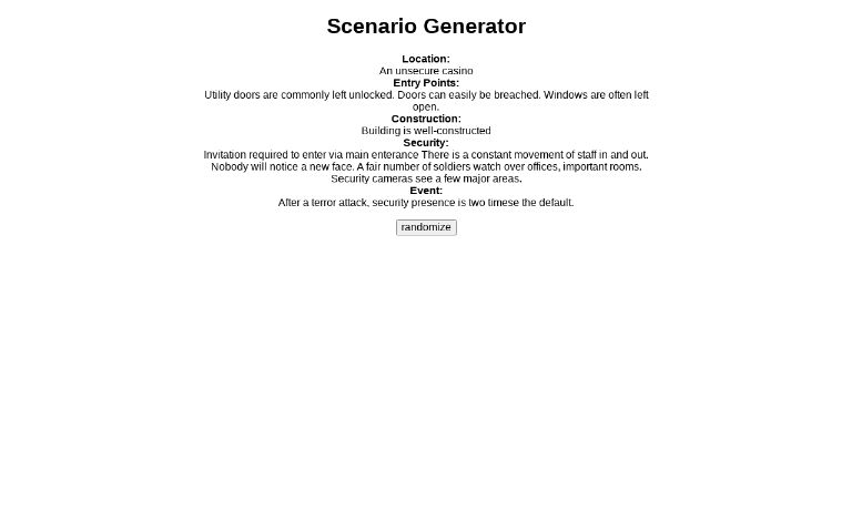 Scenario Generator