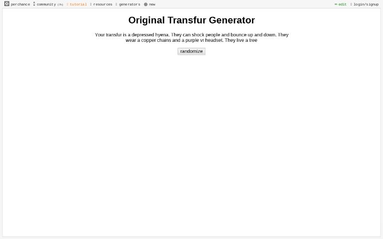 Original Transfur Generator