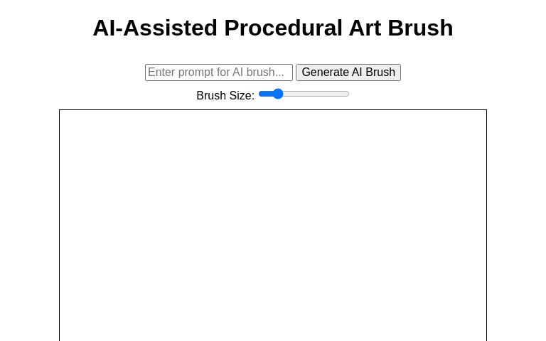 AI-Assisted Procedural Art Brush ― Perchance Generator