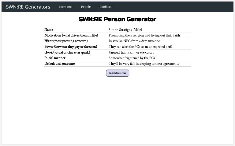 SWN:RE Person Generator