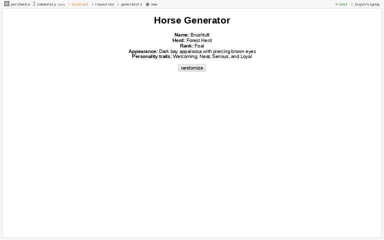 Horse Generator