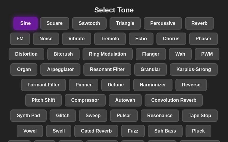 Select Tone ― Perchance Generator