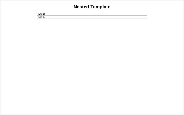 Nested Template ― Perchance Generator