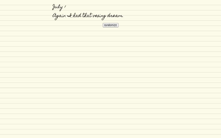 Diaryexample ― Perchance Generator