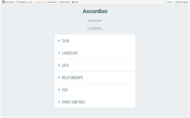 Accordion ― Perchance Generator