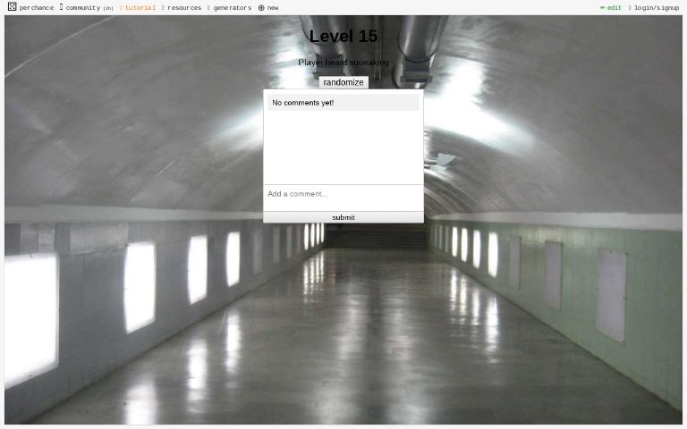 Level 15 ― Perchance Generator