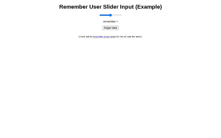 Remember User Slider Input (Example) ― Perchance Generator