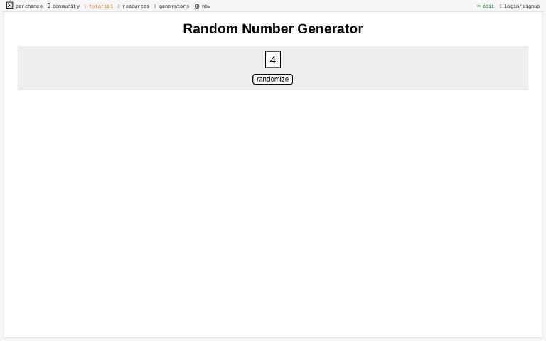 Random Number Generator