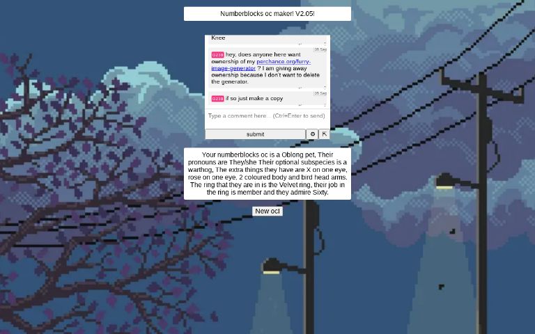 Numberblocks Oc Maker ― Perchance Generator