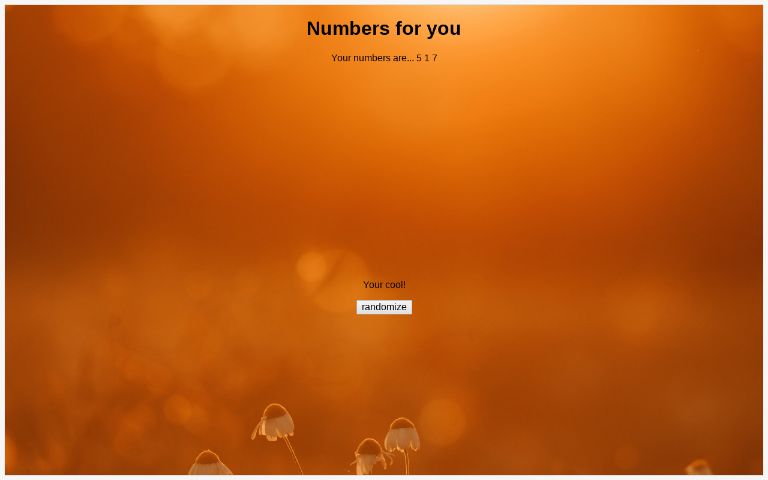 Numbers for you ― Perchance Generator