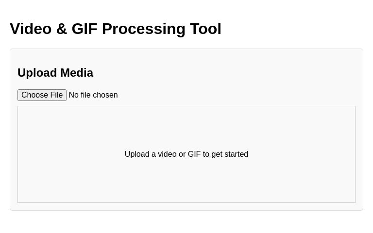 Video & GIF Processing Tool ― Perchance Generator