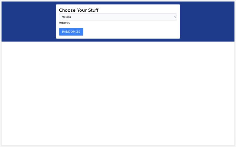 Drop-Down Input Example ― Perchance Generator