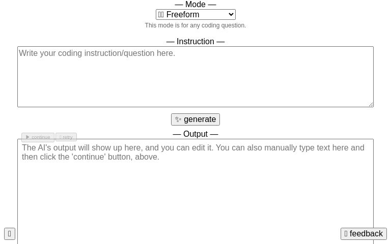 AI Code Generator (free, no sign-up, unlimited)