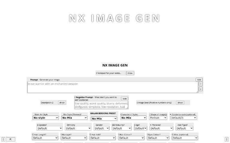 NX Image Gen V2.2 | Text-to-Image Generator