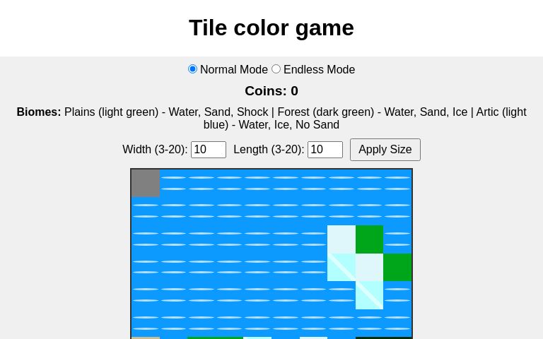 Tile color game ― Perchance Generator