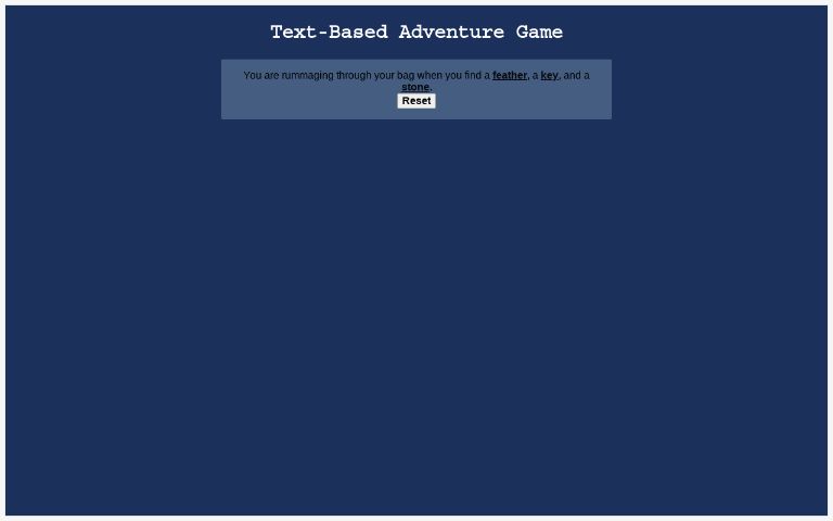 Text-Based Adventure Game ― Perchance Generator